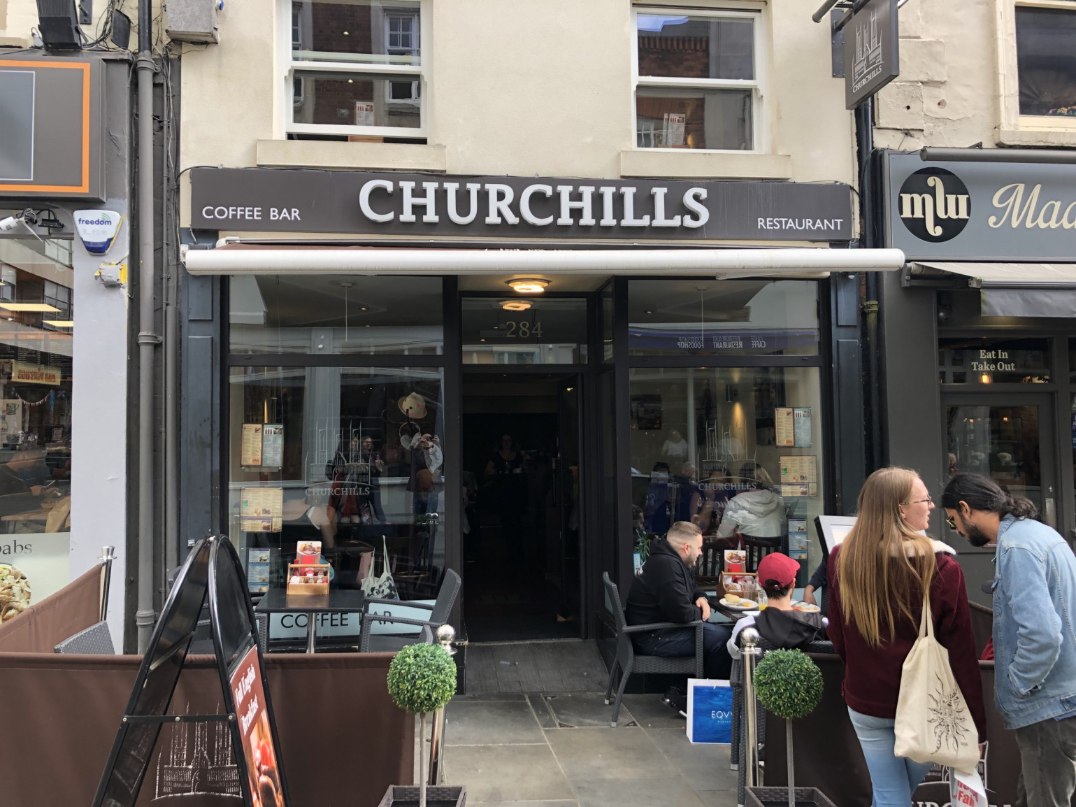 Churchills Cafe in Lincoln